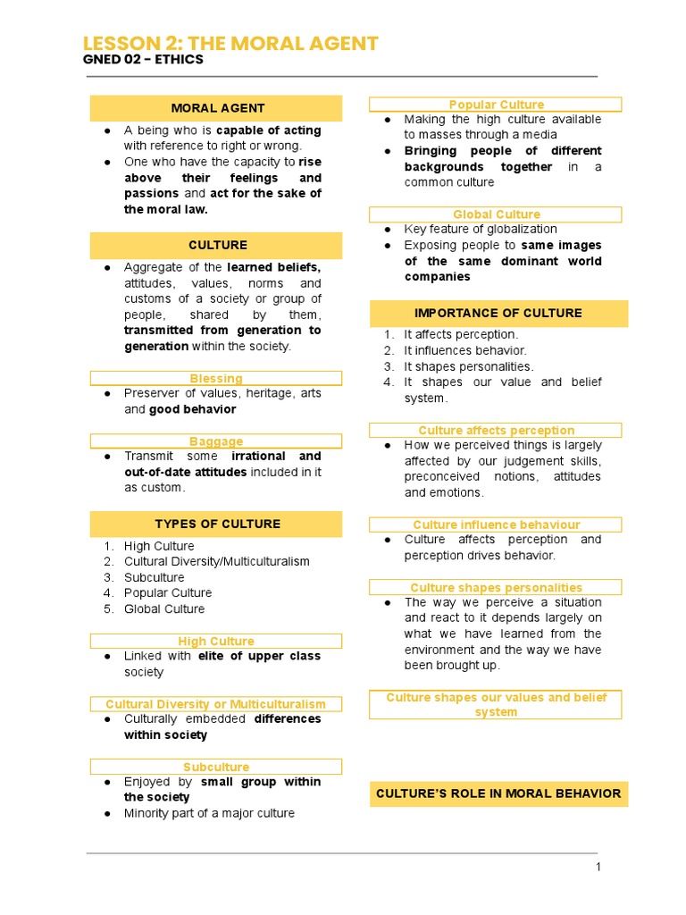 Ethics - L2 | PDF | Attitude (Psychology) | Morality