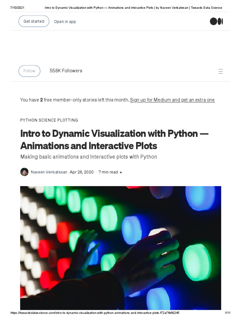 Intro to Dynamic Visualization with Python — Animations and Interactive Plots _ by Naveen ...