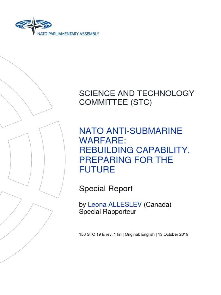NATO Anti-Submarine Warfare Report | PDF | Anti Submarine Warfare | Sonar