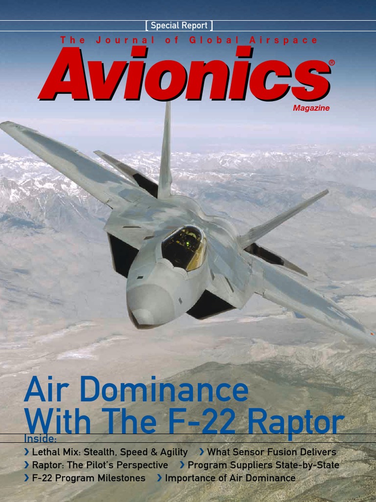 Avionics Magazine - Air Dominance With The F-22 Raptor (AVIlockheed2j) | Download Free PDF ...