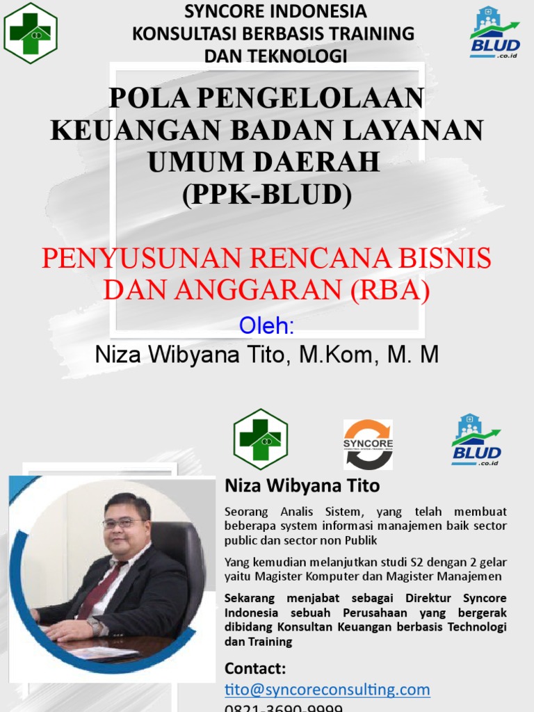 Penyusunan RBA untuk BLUD Puskesmas | PDF