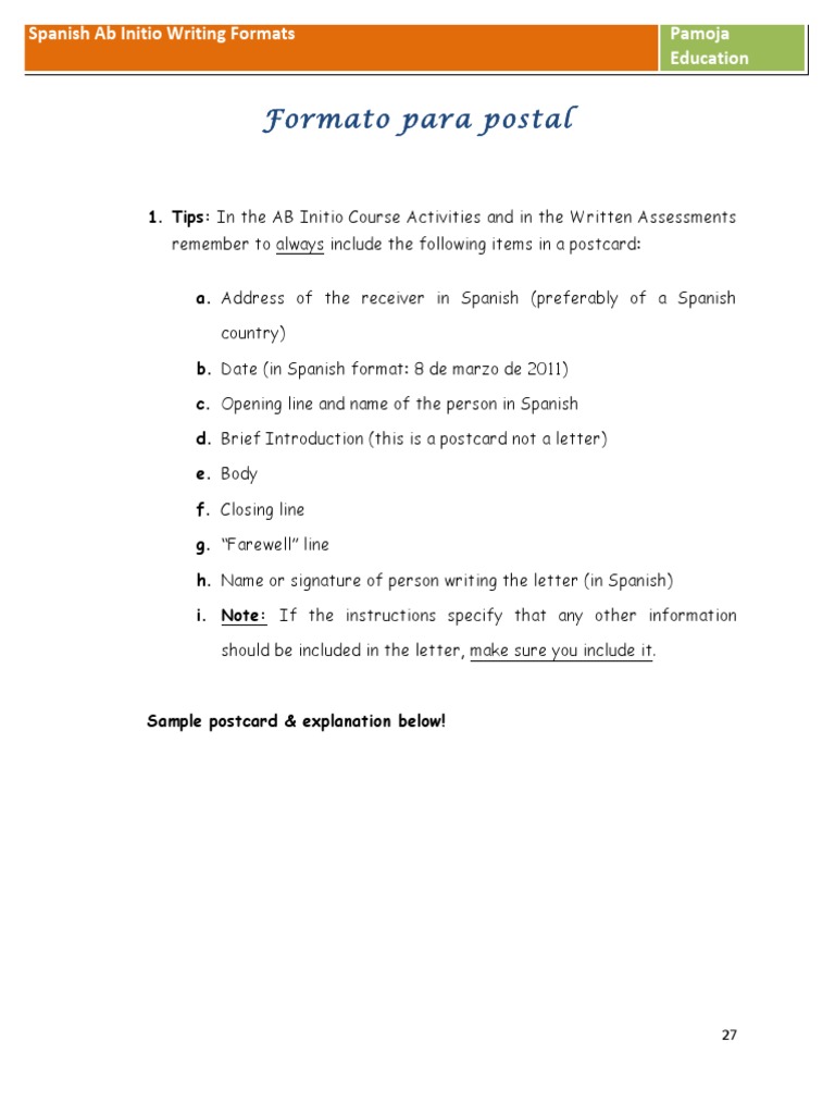 Writing - Formats Spanish | Download Free PDF | Linguistics