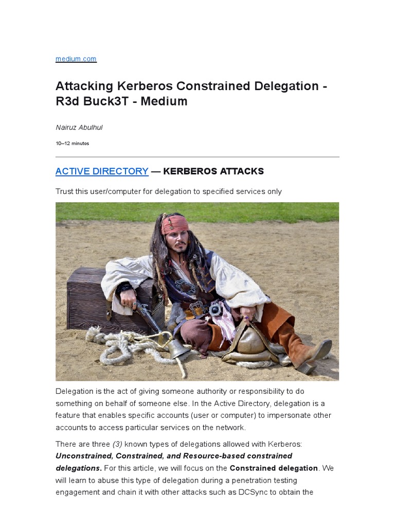 Exploiting Kerberos Constrained Delegation | PDF | Computers