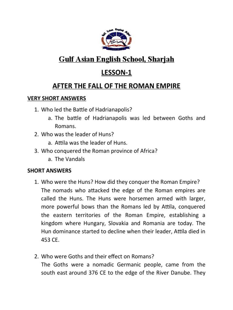 Note Book - After The Fall of The Roman Empire | PDF
