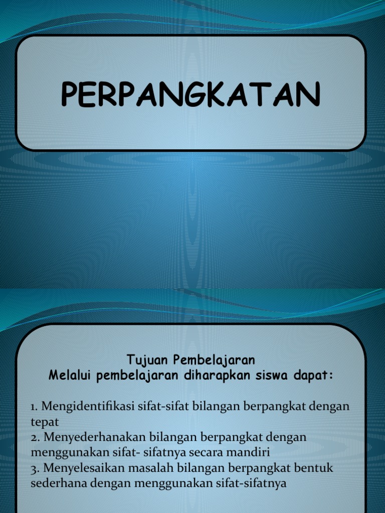 Perpangkatan Dan Bentuk Akar | PDF | Karier & Perkembangan