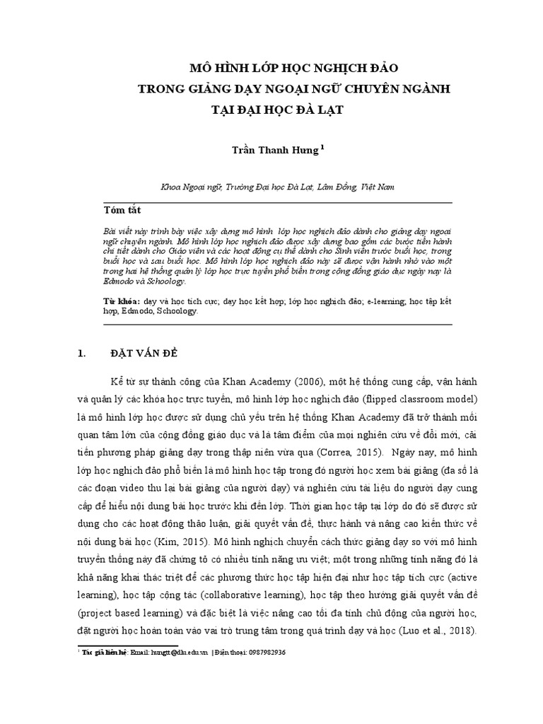 Tran Thanh Hung Khoa Ngoai Ngu | PDF