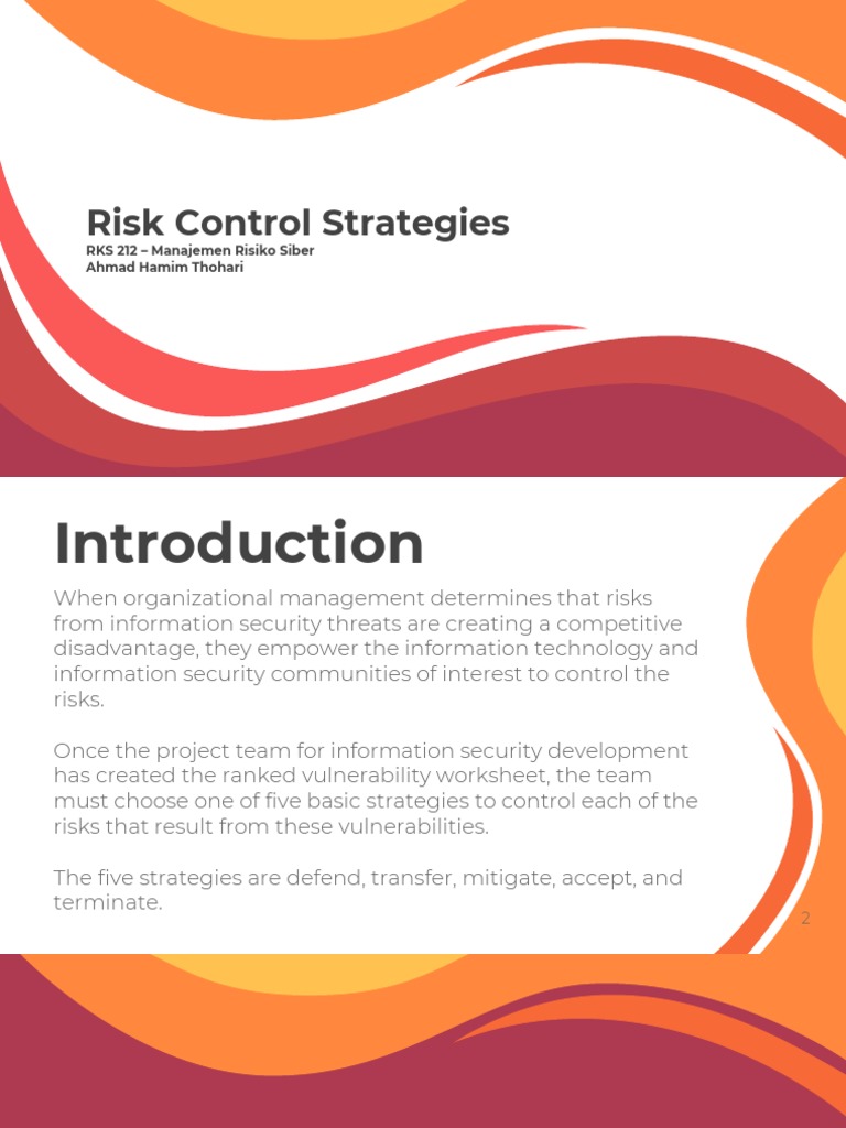 Risk Control | PDF | Vulnerability (Computing) | Risk