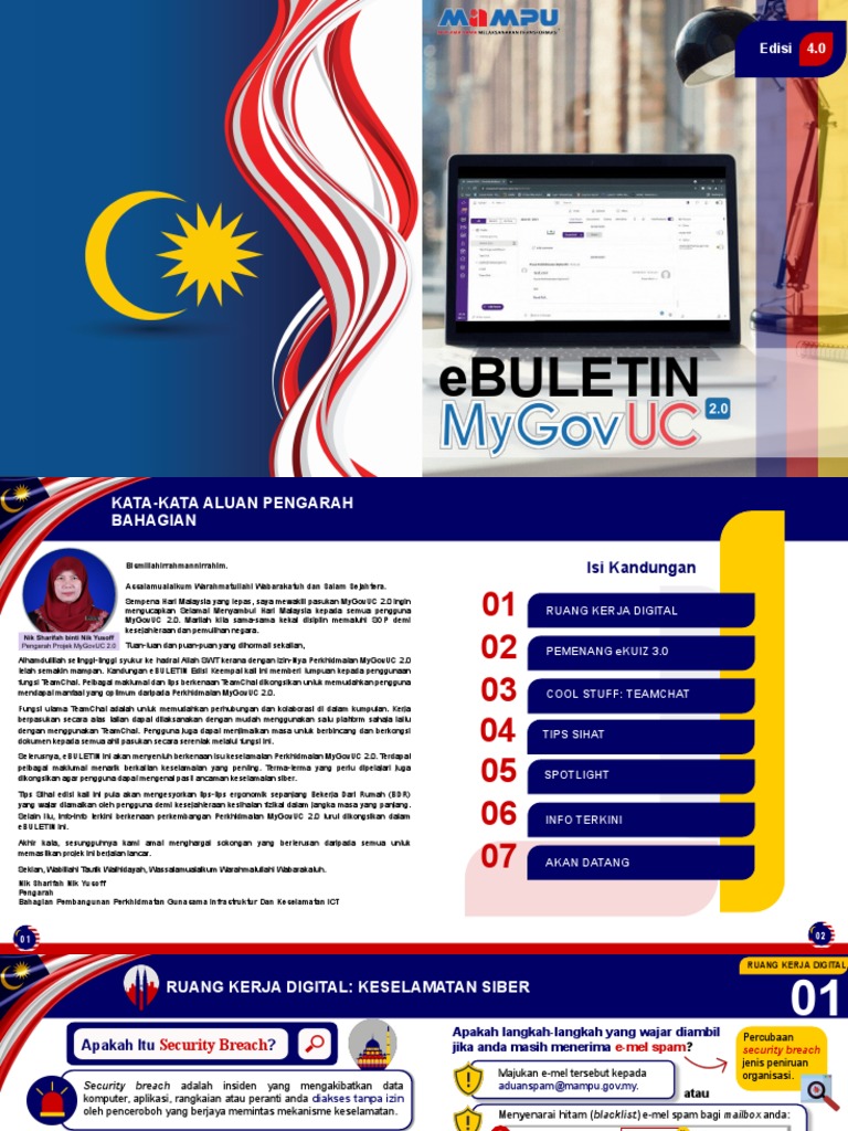 TeamChat MyGovUC 2.0 & Keamanan Siber | PDF