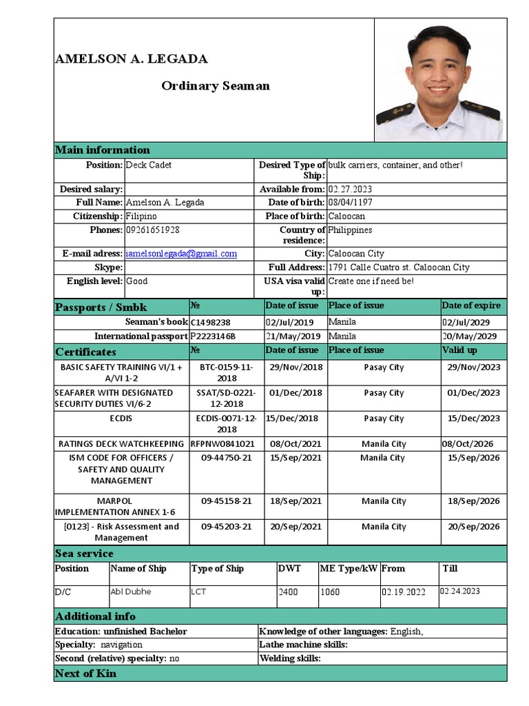 OS Resume Amelson | PDF | National Security