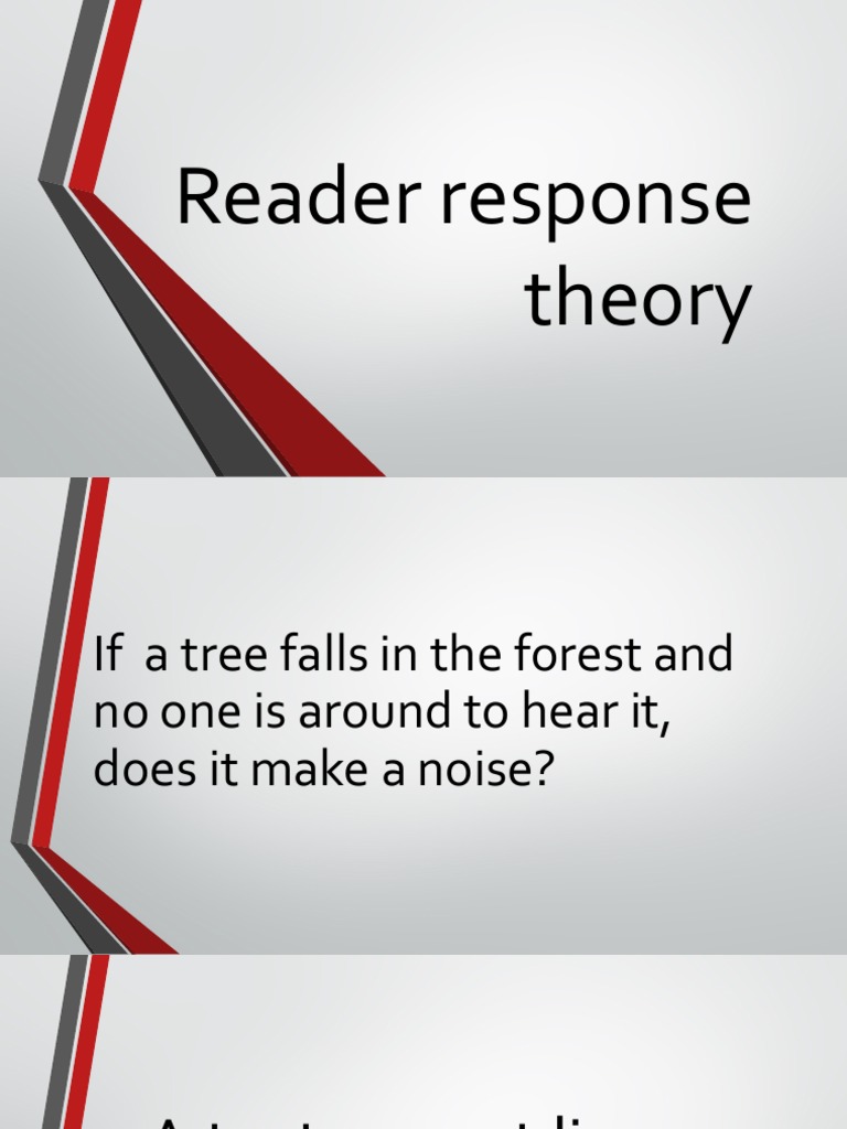 Understanding Reader Response Theory | PDF | Cognitive Psychology ...