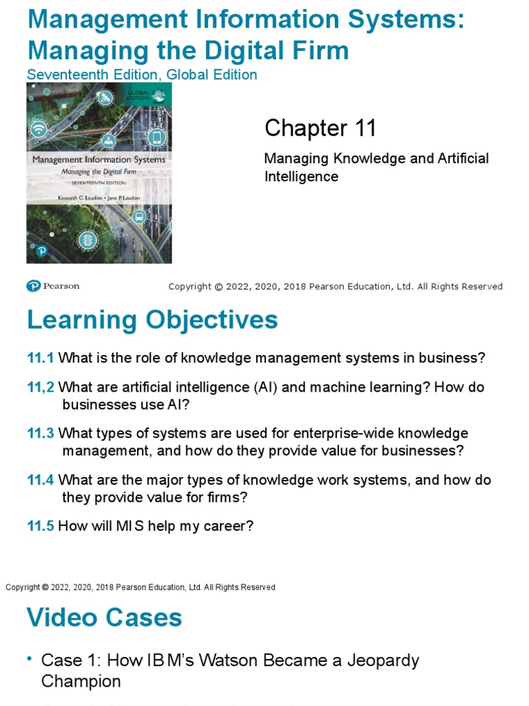 Unit 6 Managing Knowledge and Artificial Intelligence | PDF