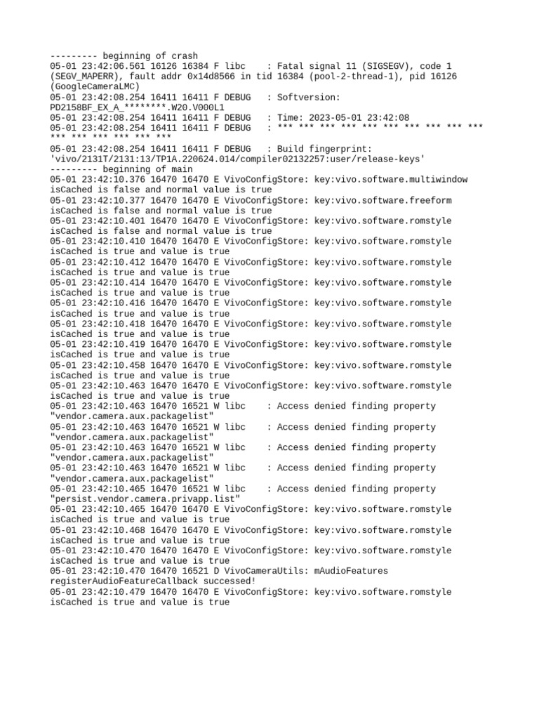 Log Cat 1682959330296 | PDF