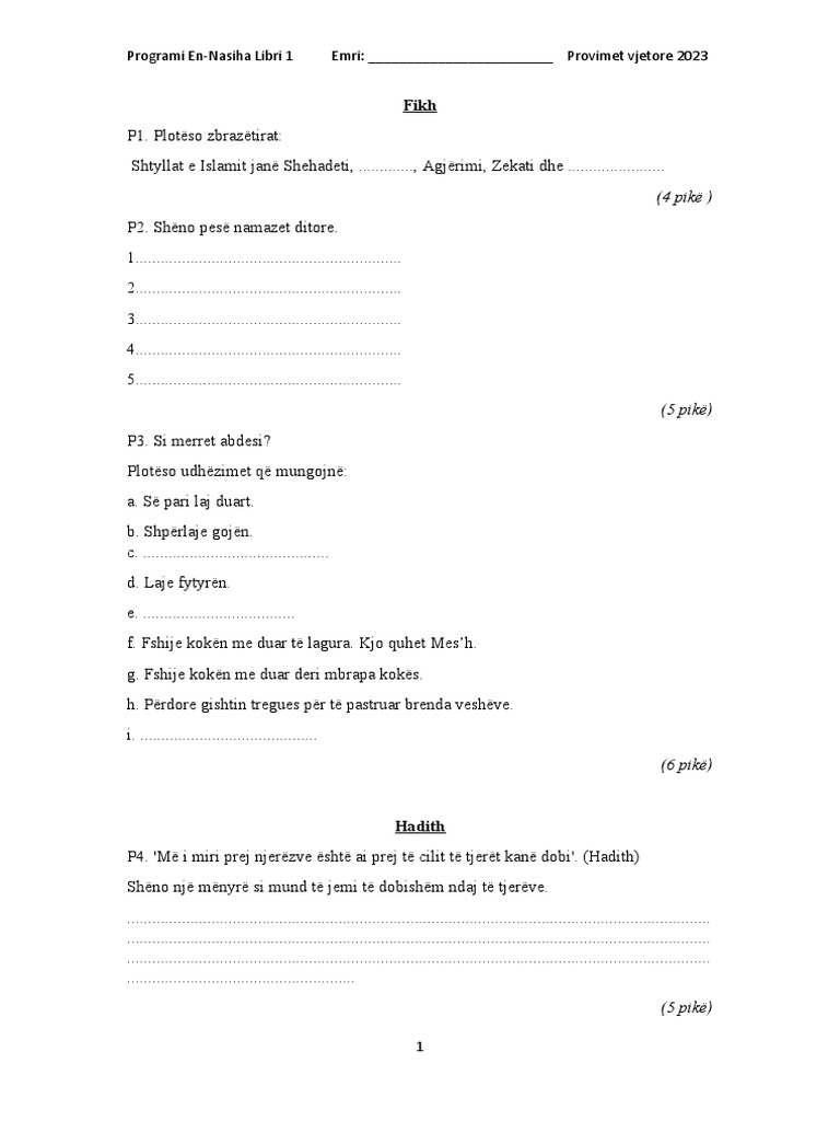 Niveli I Pare | PDF