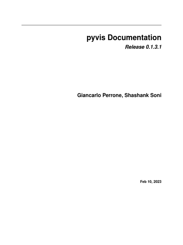 Pyvis Pdf