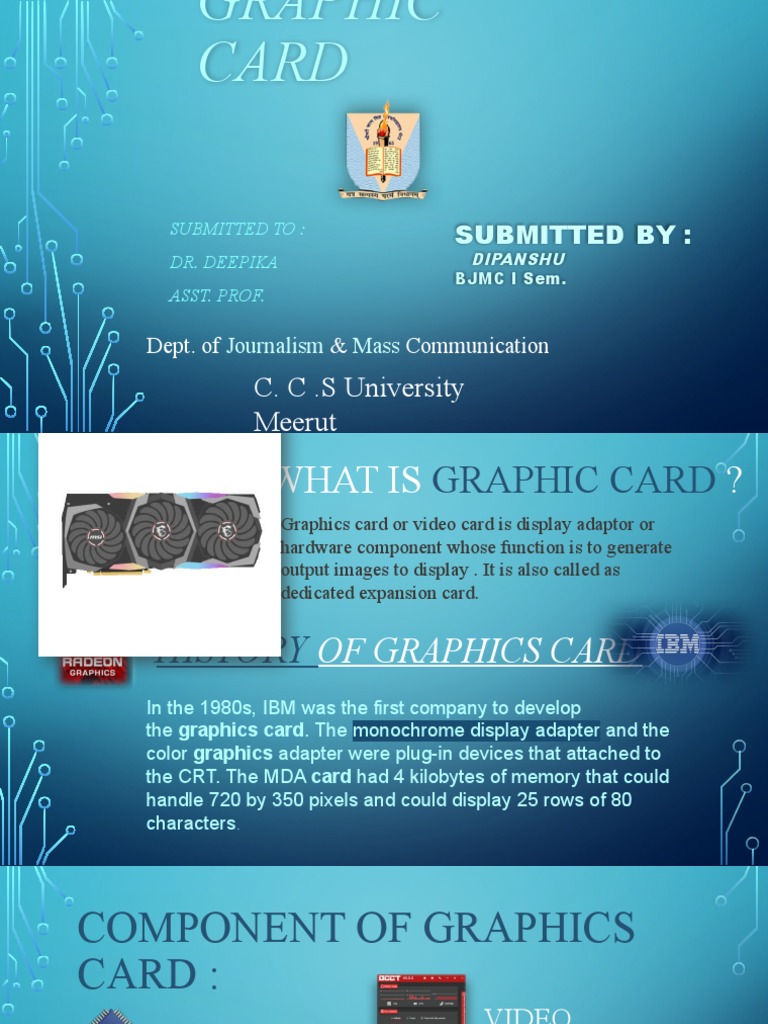 Graphic Card | PDF | Computer Monitor | Video