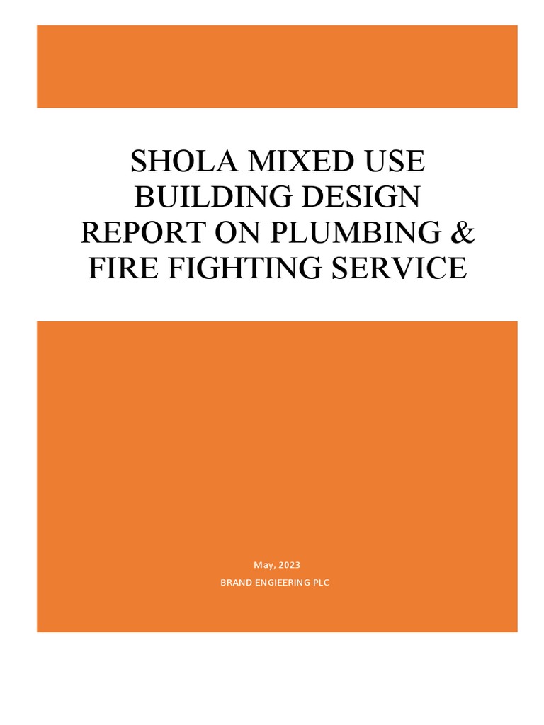 SN Report - Shola - B+G+12 - Mixed Use Building - Rev-00 | Download Free PDF | Plumbing | Water ...