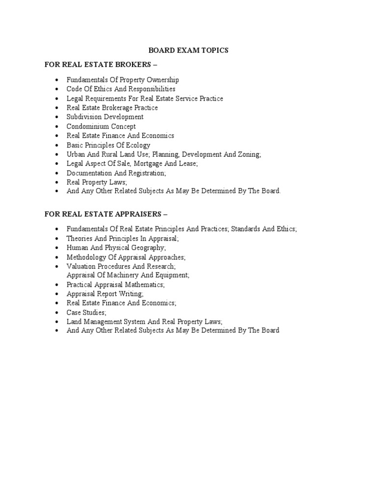 Rem Board Exam Topics | PDF