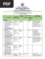 La Paz Nhs-Action Plan-Aralprogram | PDF | Teachers | Lesson Plan