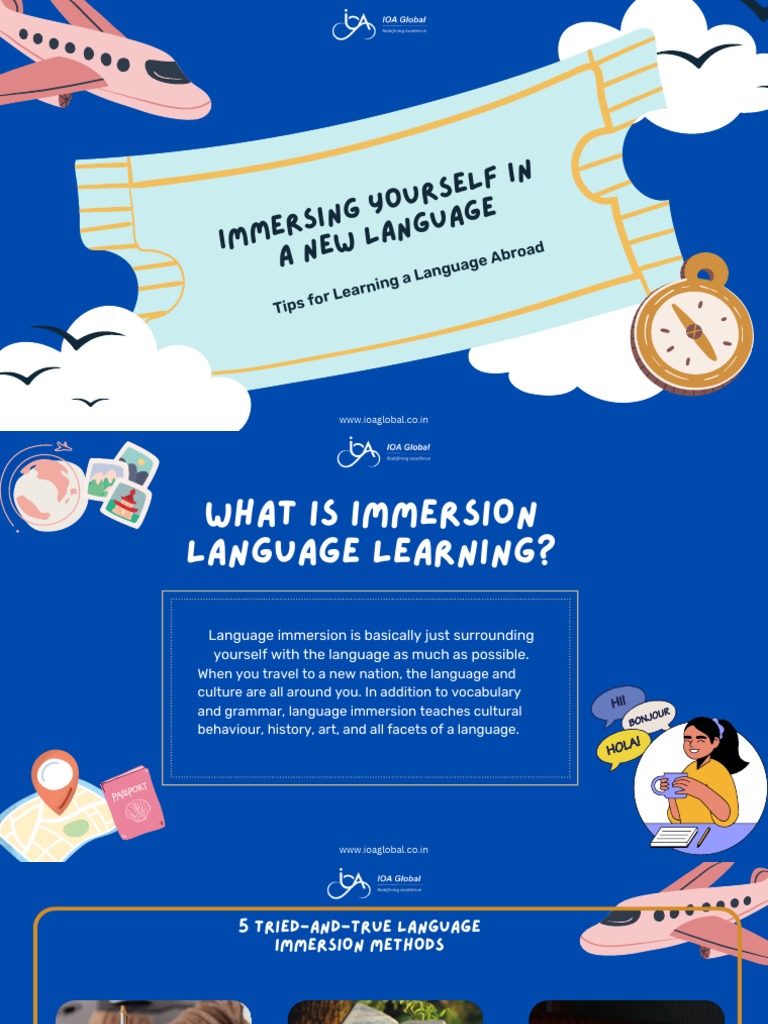 Immersing Yourself in A New Language | PDF
