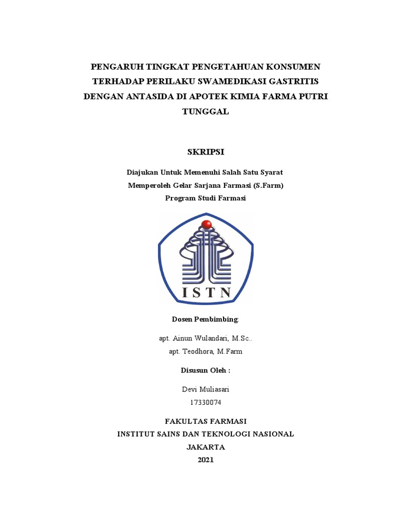 07 - Devi Muliasari - 17330074 - Skripsi - Rev | PDF | Sains & Matematika