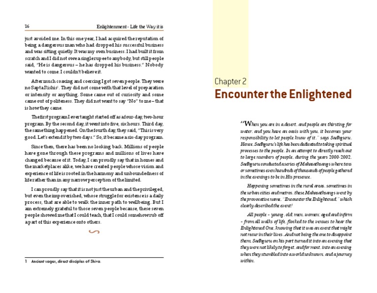 Encounter The Enlightened | PDF