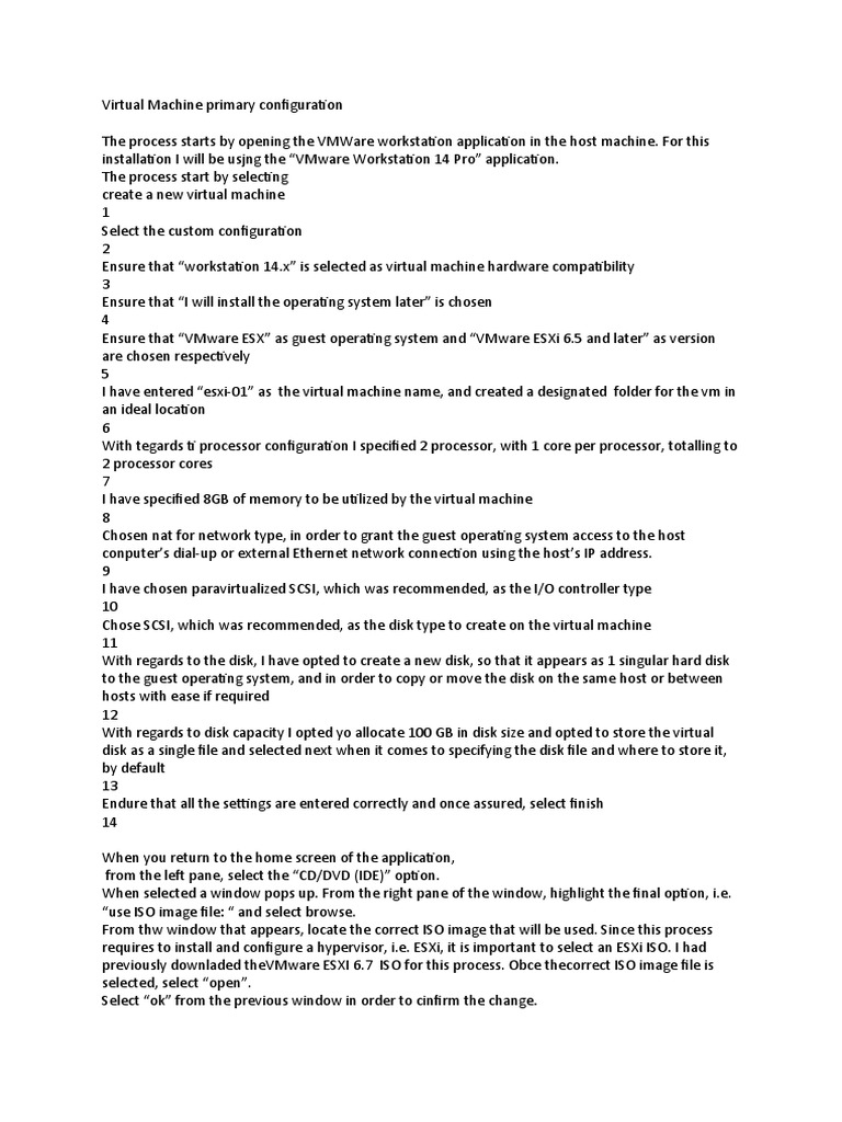 Esxi Installation and Configuration | PDF | Virtual Machine | Computer Science