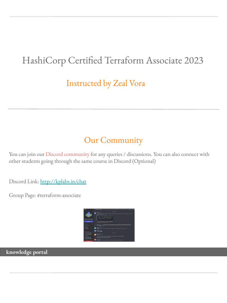 Terraformnotesppt Kplabs Pdf Parameter Computer Programming Cloud Computing