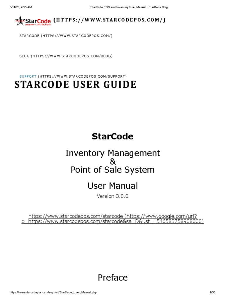 StarCode POS and Inventory User Manual - StarCode Blog | PDF | Point Of Sale | Android ...