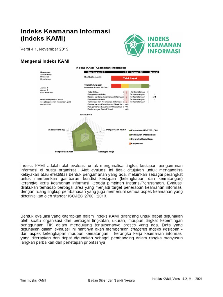 Indeks KAMI Versi 4.2 - Mei 2021 - Protected | PDF