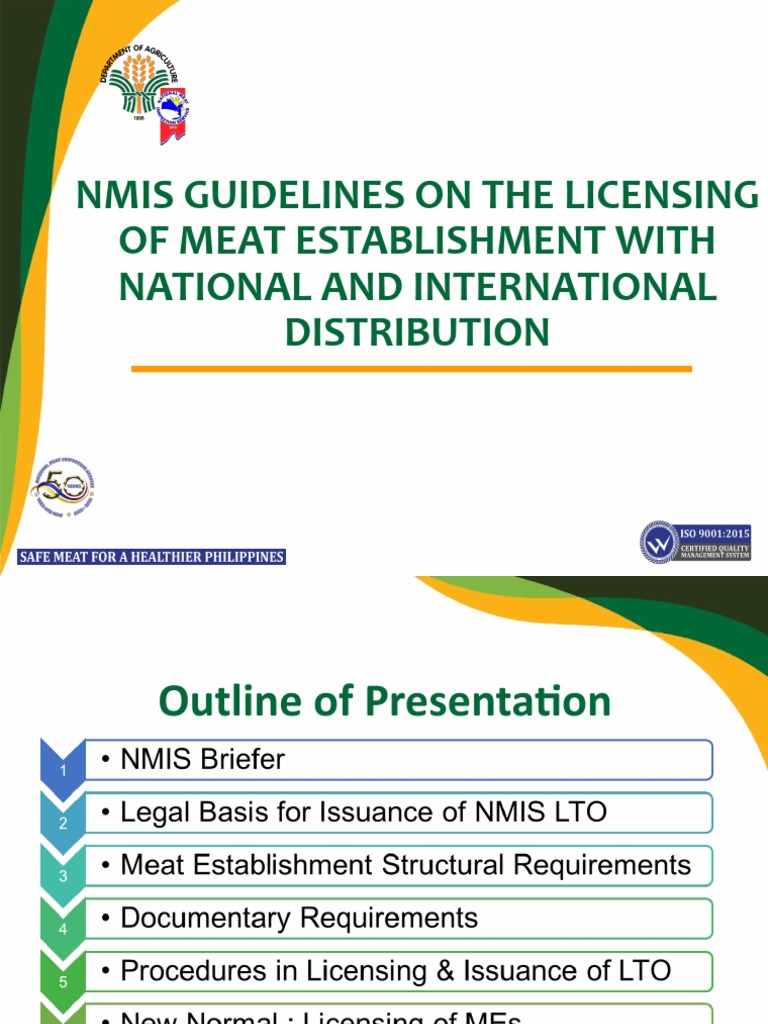 1 NMIS Licensing of MEs | PDF | Audit | Hazard Analysis And Critical ...