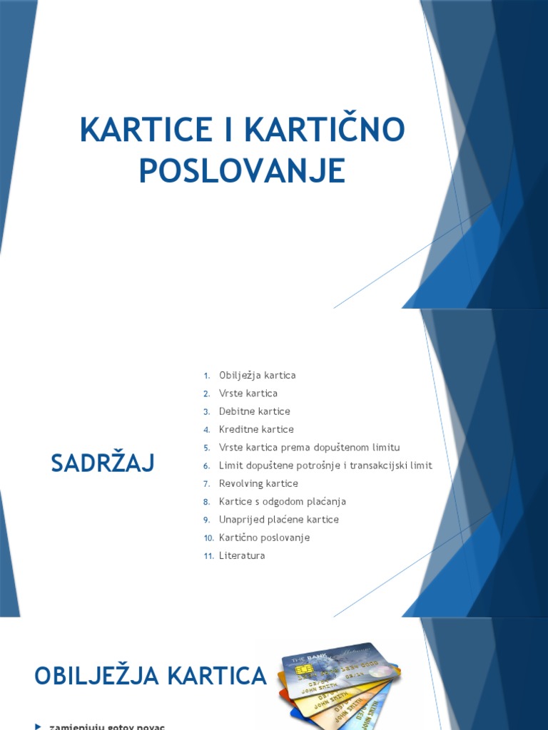 Kartice I Kartično Poslovanje | PDF