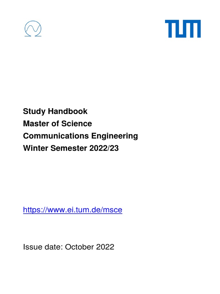 Communications and Electronics Engineering Study Handbook Okt 2022 ...