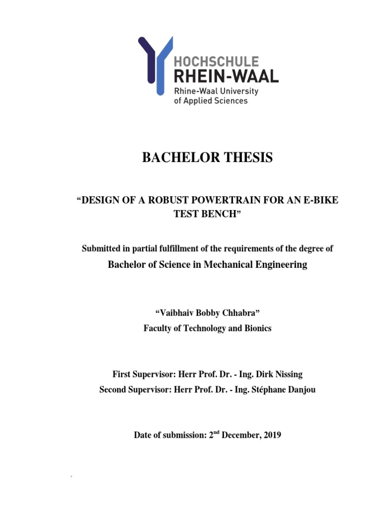 Design of A Robust Powertrain of An E Bi | PDF | Belt (Mechanical ...