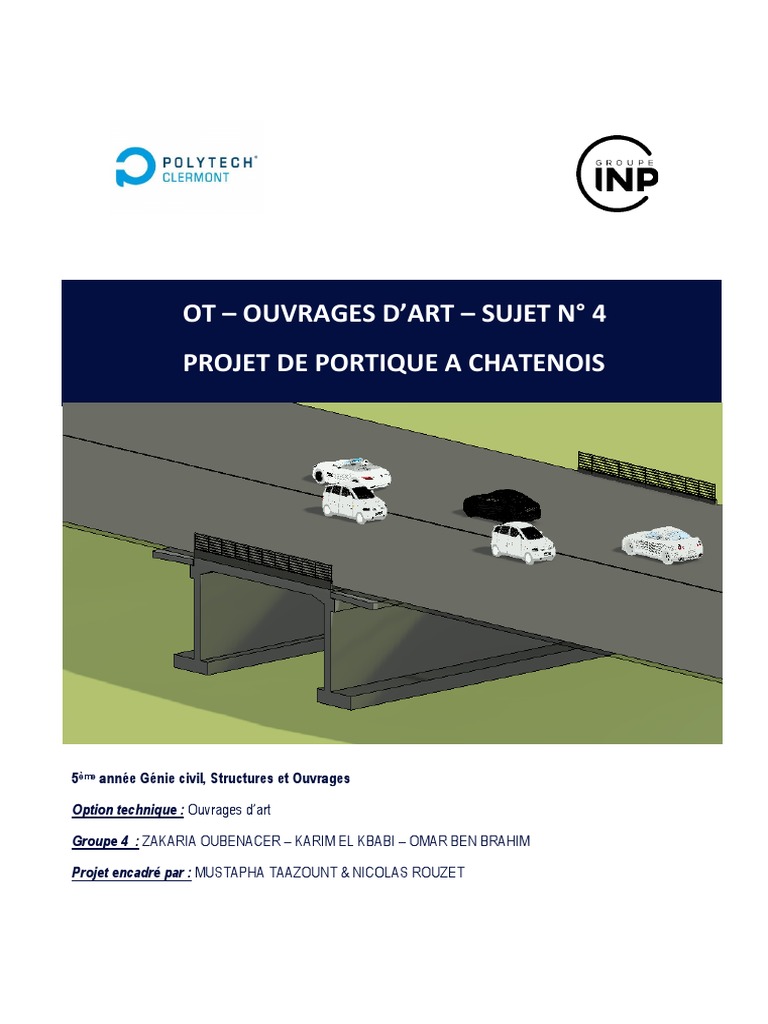 Rapport Projet OA PONT PORTIQUE GR4 | PDF