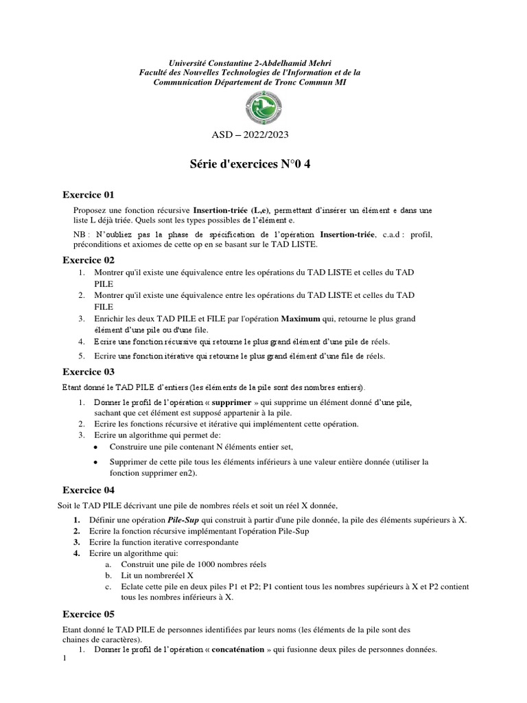 ASD TD4 Solution Finale-Mise A Jour | PDF