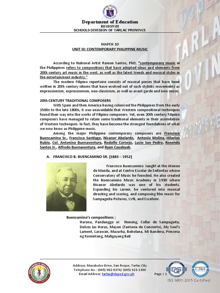 Mapeh 10 Q3 | PDF | Camera | Performing Arts