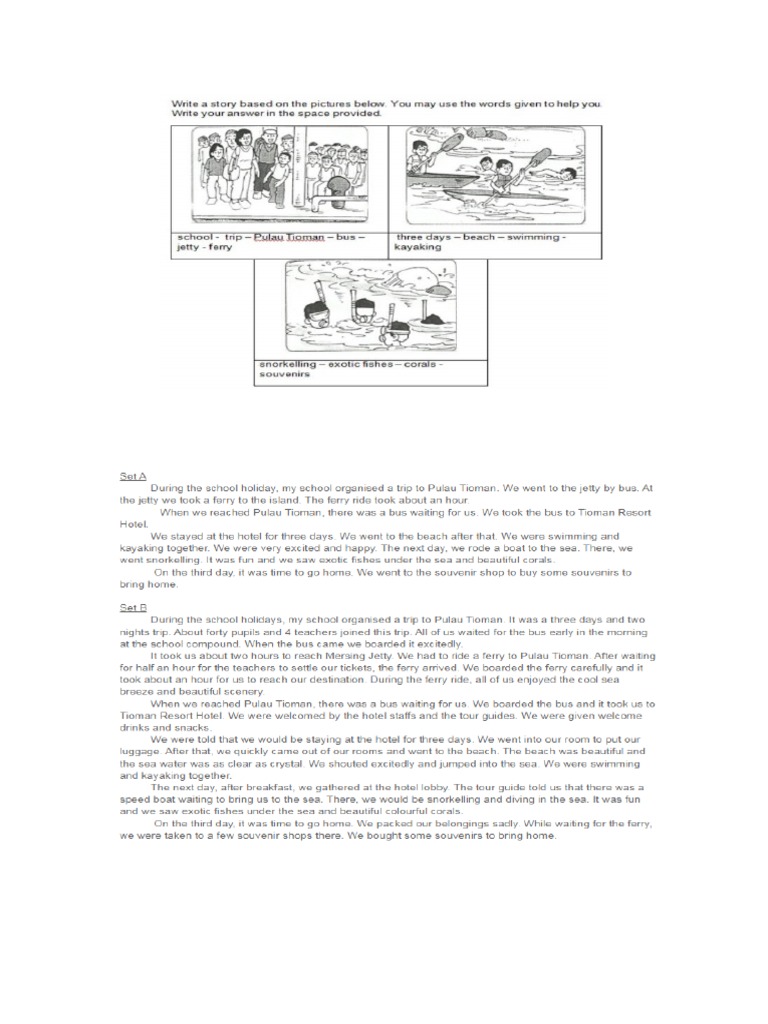 Bi Essay 1 - Tioman Island | PDF