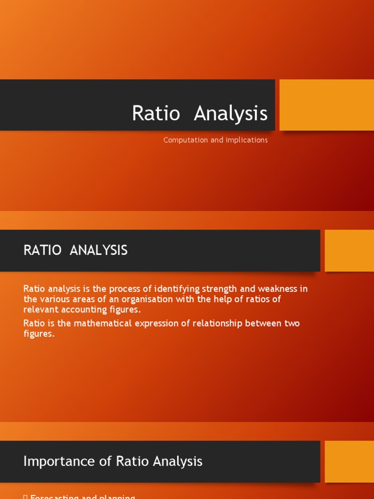 Ratio Analysis | PDF | Stocks | Equity (Finance)