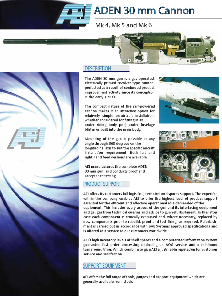Aden30mm Mk456 | PDF | Gun Barrel | Gun