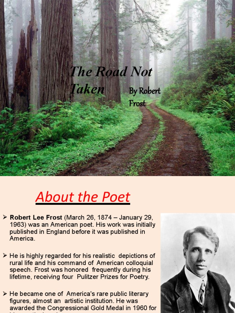 Class - IX (English) The Road Not Taken (Multiple Choice Questions ...