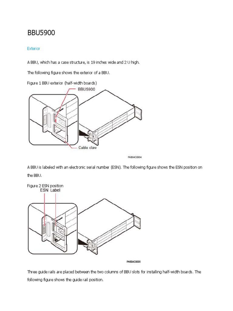 BBU5900 Hardware Description | PDF