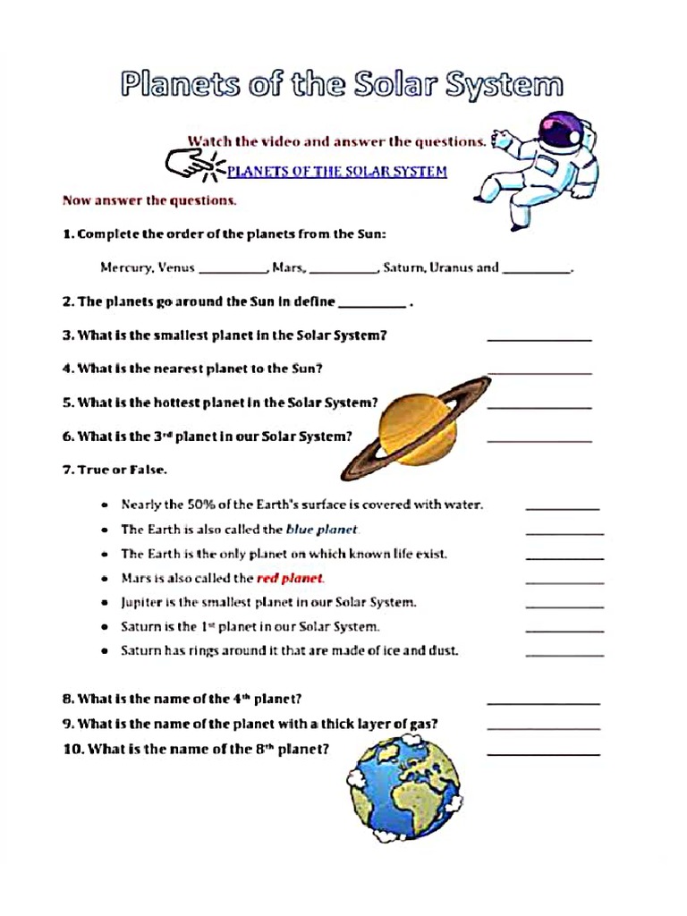 Class 5th Solar system | PDF