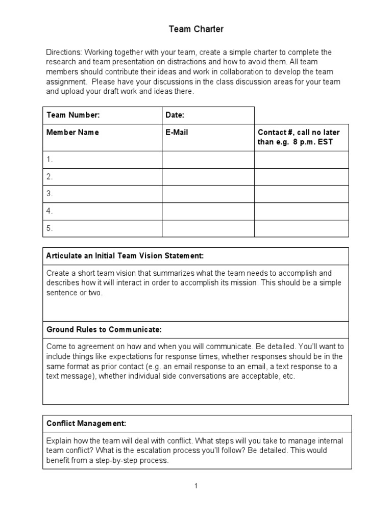 Unit 3 Team Assignment Template | Download Free PDF | Communication ...