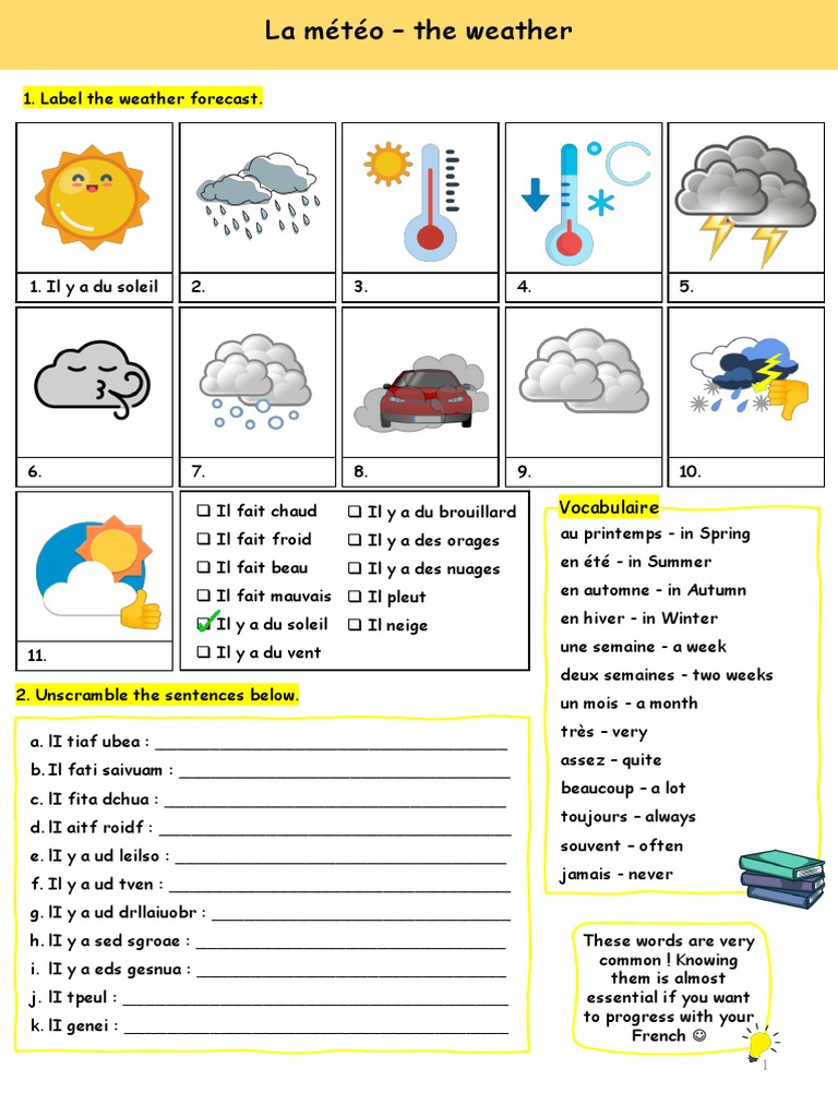 Weather Worksheet | PDF