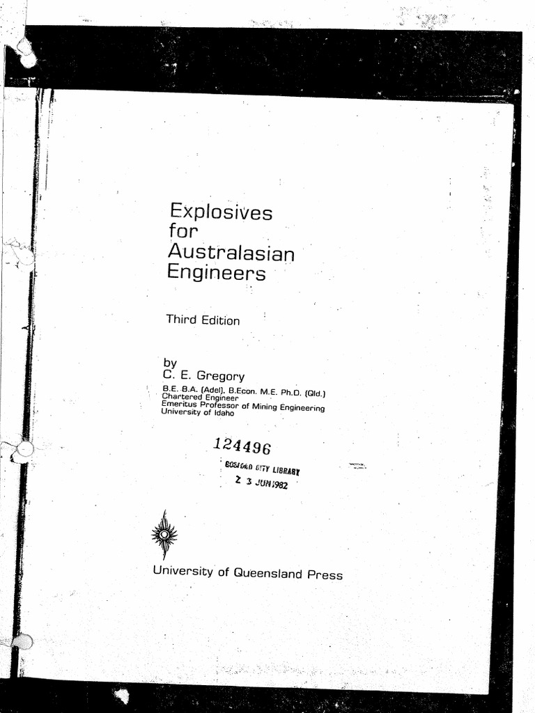 Blasting For Australian Engineers | PDF