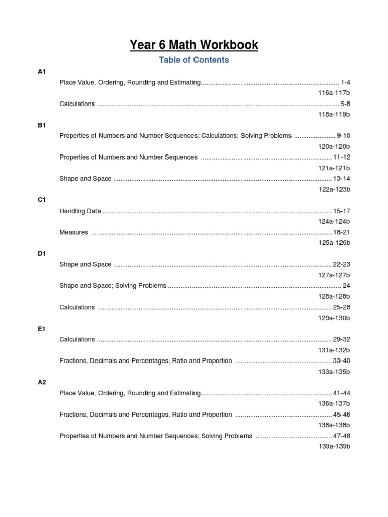 Maths Year 6 Resources | PDF