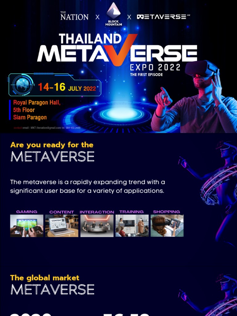 Thailand's Metaverse Event 2022 Overview | PDF | Thailand | Cyberspace