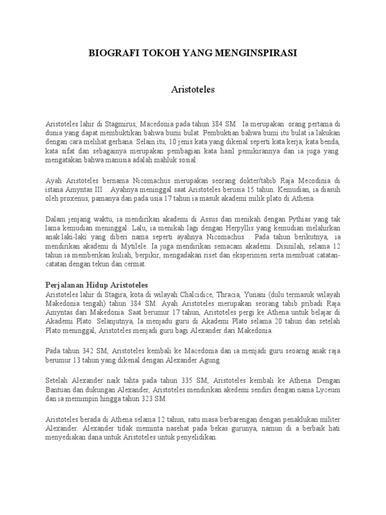Biografi Tokoh Yang Menginspirasi Pdf