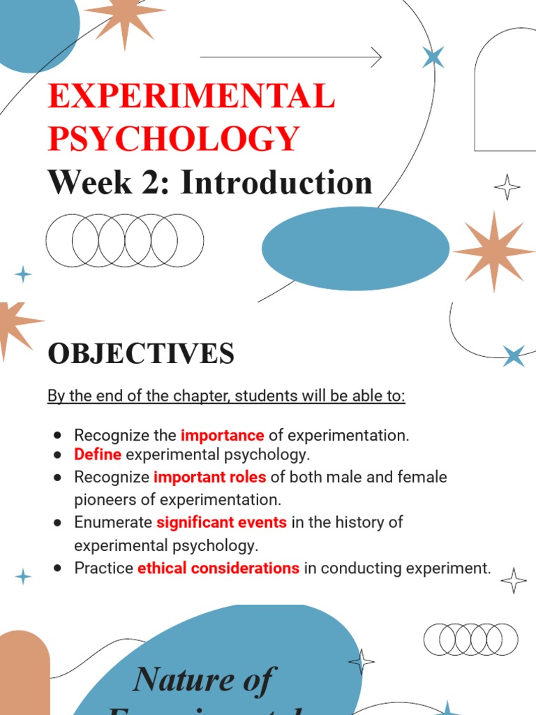 Exp Psych Week 2 | PDF | Psychology | Psychological Concepts