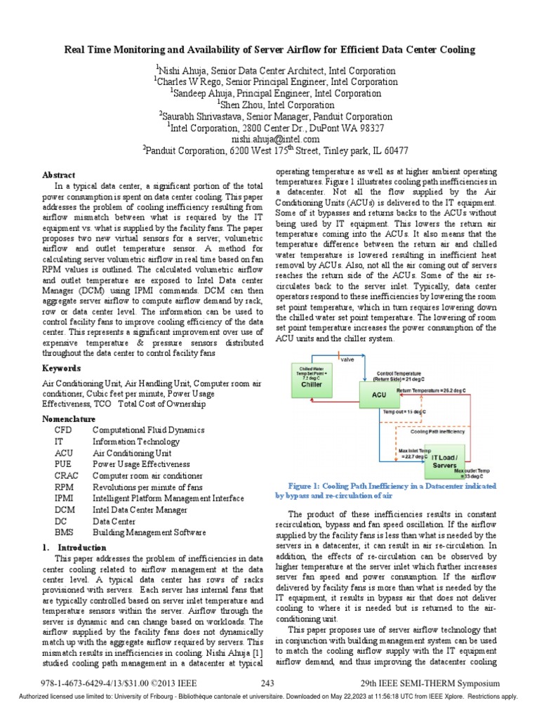 4-Real Time Monitoring and Availability of Server Airflow For Efficient ...